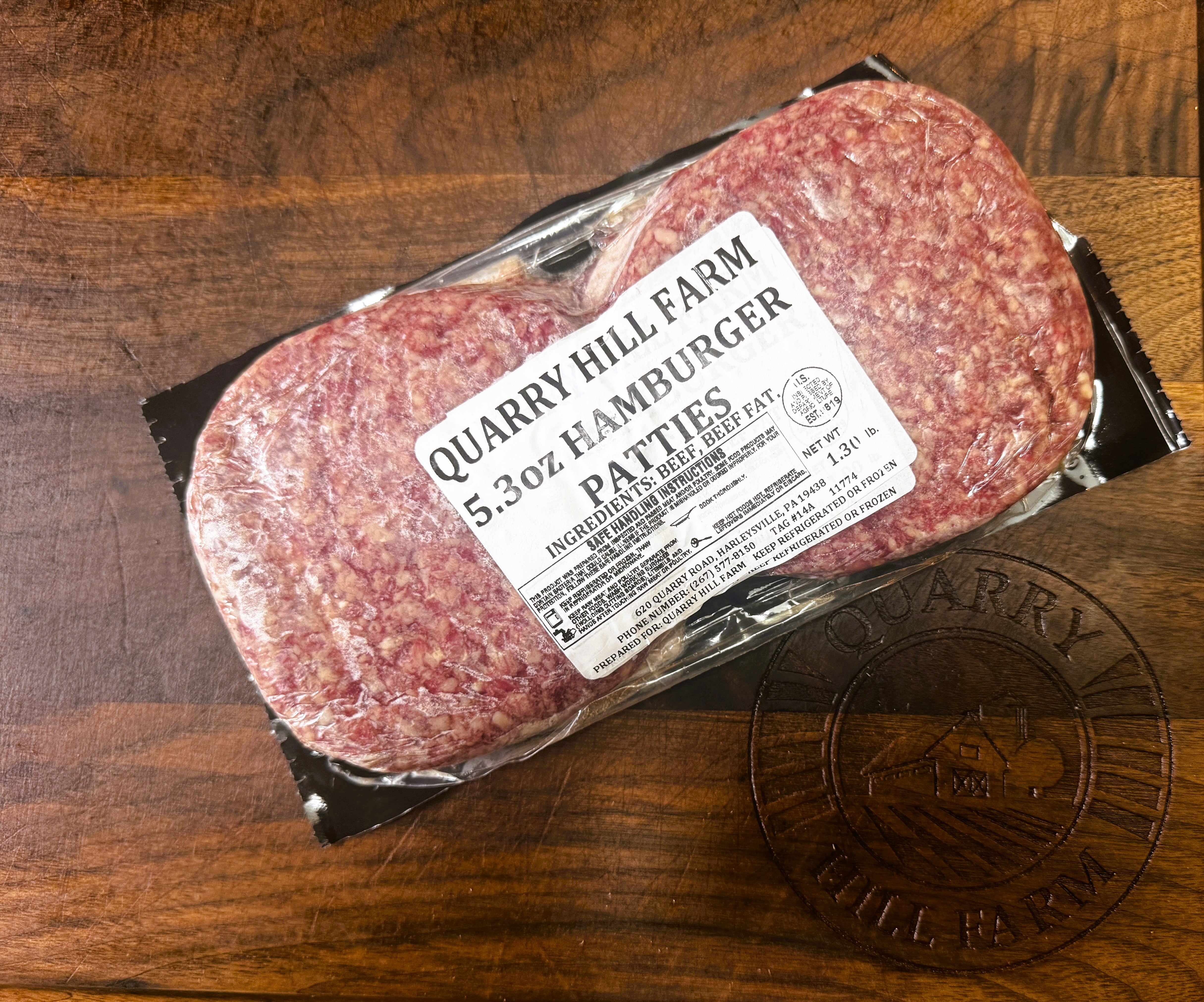 Wagyu Cheddar Burgers - Cheese-Stuffed Patties | Quarry Hill Farm